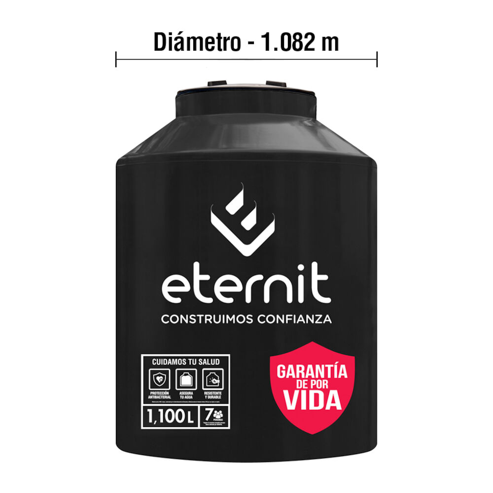 Tanque de Agua Negro 3 capas - Eternit